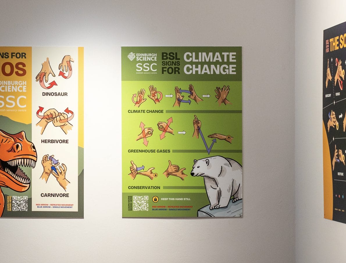 Free Downloadable BSL Posters for Climate Change - Edinburgh Science
